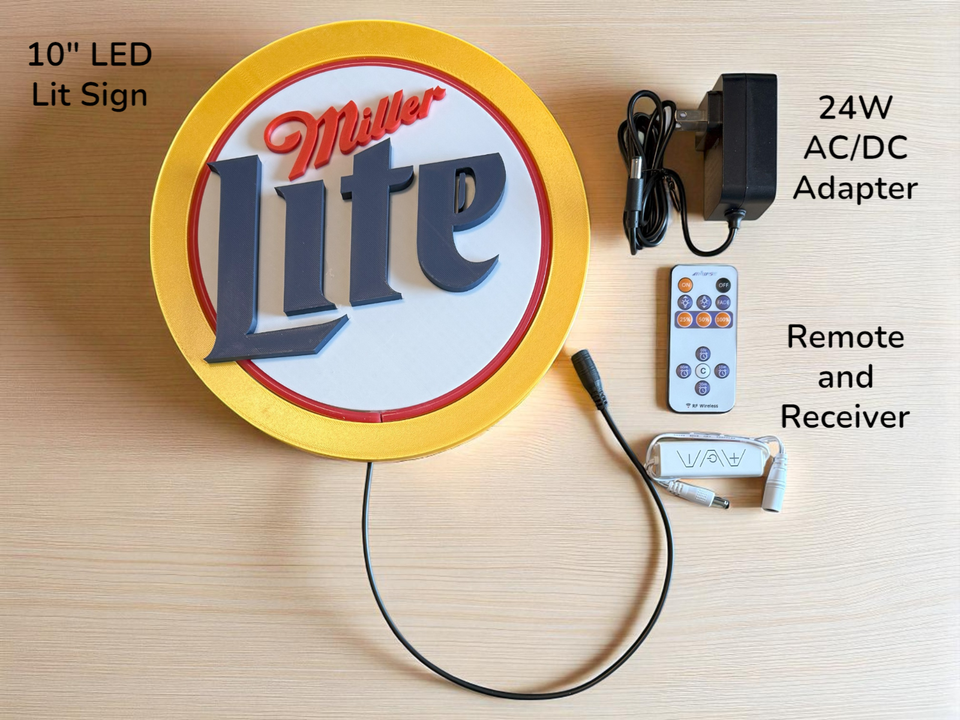 Miller Lite, Man Cave, Neon LED Sign 10" or 14" | eBay