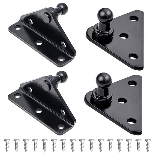 Ball Gas Strut Mounting Brackets 10MM Black Prop Bracket Stainless ...