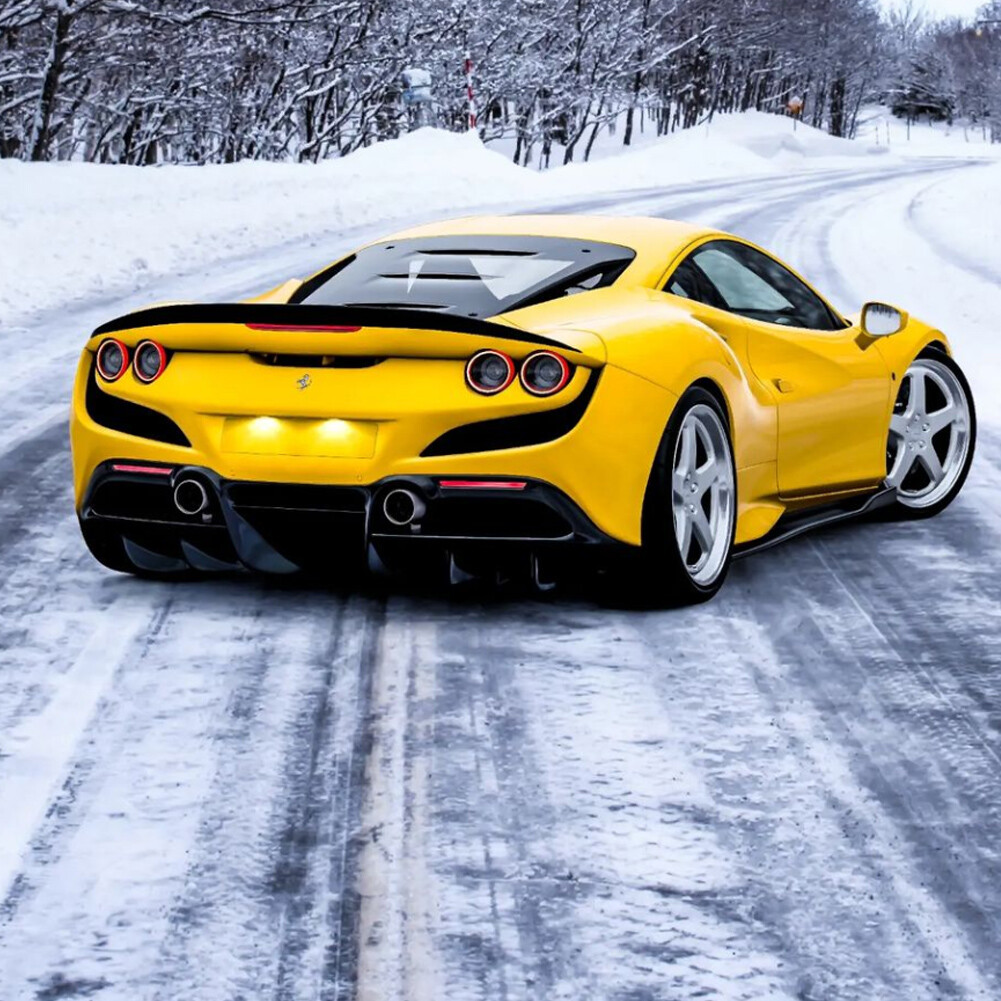 For Ferrari F8 Coupe Spider 2019 UP Carbon Fiber Rear Trunk Wing Lip ...