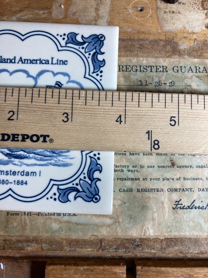 Holland America Cruise Line Blue Delft Tiles Coasters Various Scenes | eBay