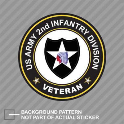 2nd Infantry Division Veteran Sticker Decal Vinyl 2ID south korea north ...