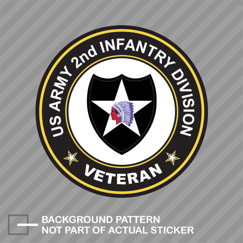 2nd Infantry Division Veteran Sticker Decal Vinyl 2ID south korea north ...