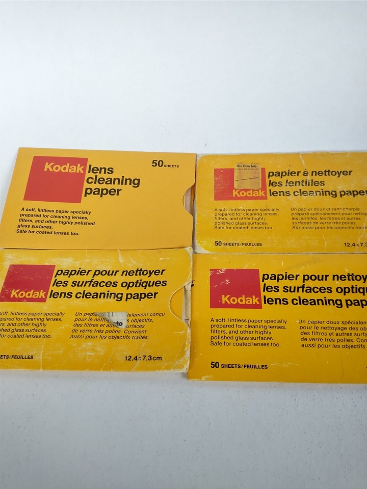 Vintage Kodak Lens Cleaning Paper Sheets | eBay