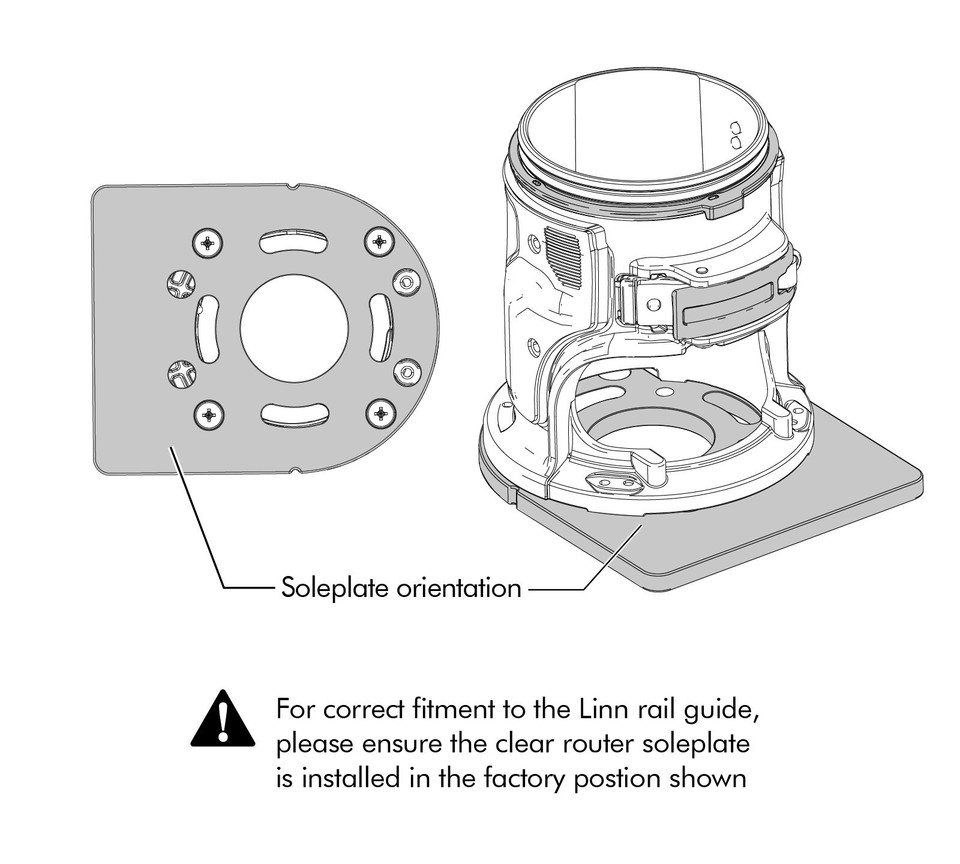 DeWalt Router to Festool Track Rail Guide Adaptor, DCW600 D26200 18v ...