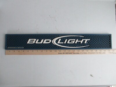 2005 BUD LIGHT BAR MAT RUBBER 23.25 X 3.5 Put In Bay BUDWEISER C101 | eBay
