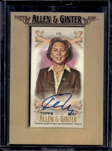 2021 Topps Allen & Ginter Kim Ng Framed Mini Non-Baseball Auto #FMA-KN ...
