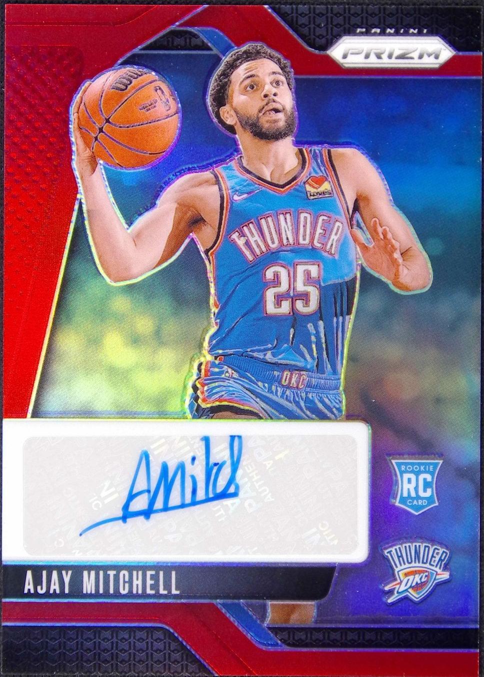 2024-25 Panini Prizm - Rookie Signatures Ajay Mitchell #RSI-AMT Red ...