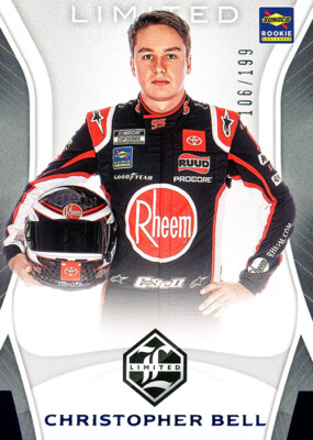 2020 PANINI CHRONICLES RACING CHRISTOPHER BELL #17 LIMITED INSERT BLUE ...