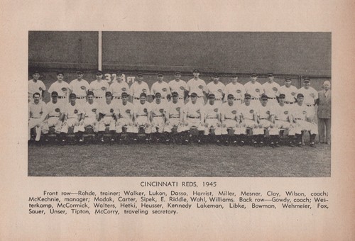 1945 Cincinnati Reds Baseball Team Photo Print 1940s 5x7" | eBay