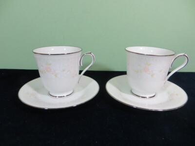 Set of 3 Noritake Temptation Coffee Cups & Saucers 2752 Pink Floral ...
