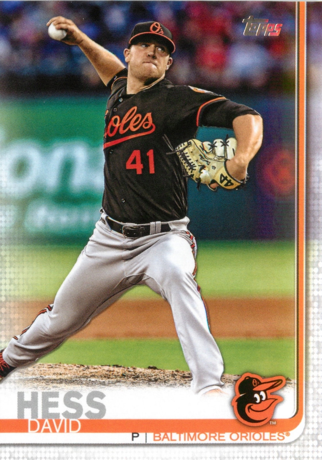 David Hess 2019 Topps Series 2 Baseball MLB Base Card #552 Baltimore ...
