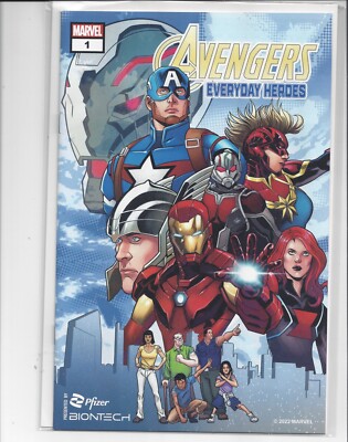 Avengers #1 Everyday Heroes Pfizer BioNTech Comic Rare One-Shot ...