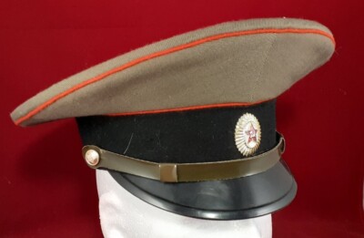 Vintage Soviet officer's tank cap w/badge nice shape size 56 made in ...