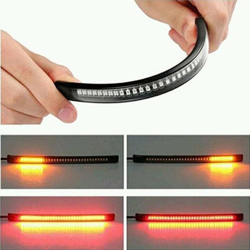 Brake light steering light motorcycle license plate tail light red and ...