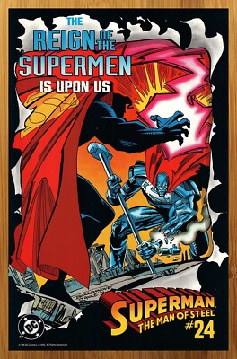 1993 Superman The Man of Steel Print Ad/Poster Supermen Bogdanove Promo ...