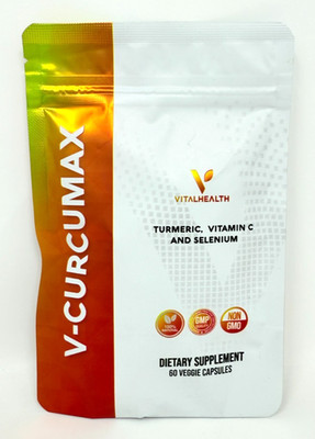 VitalHealth V-Curcumax 60 Capsules - New/Sealed! Vital Health! Exp 3/ ...