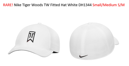 RARE DEADSTOCK! NEW Nike Tiger Woods TW Fitted Hat DH1344 Small/Medium ...