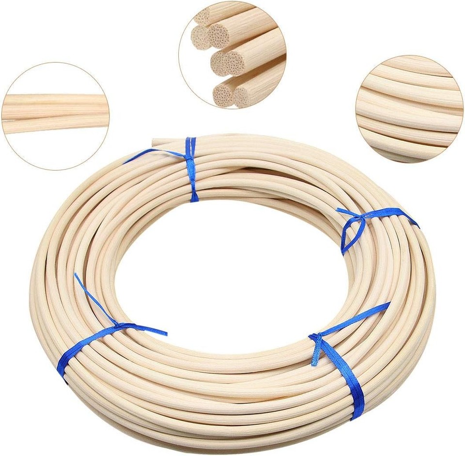 KEILEOHO #8 Reed Spline 65 Feet x 3/16 Inches Cane Webbing for Weaving ...