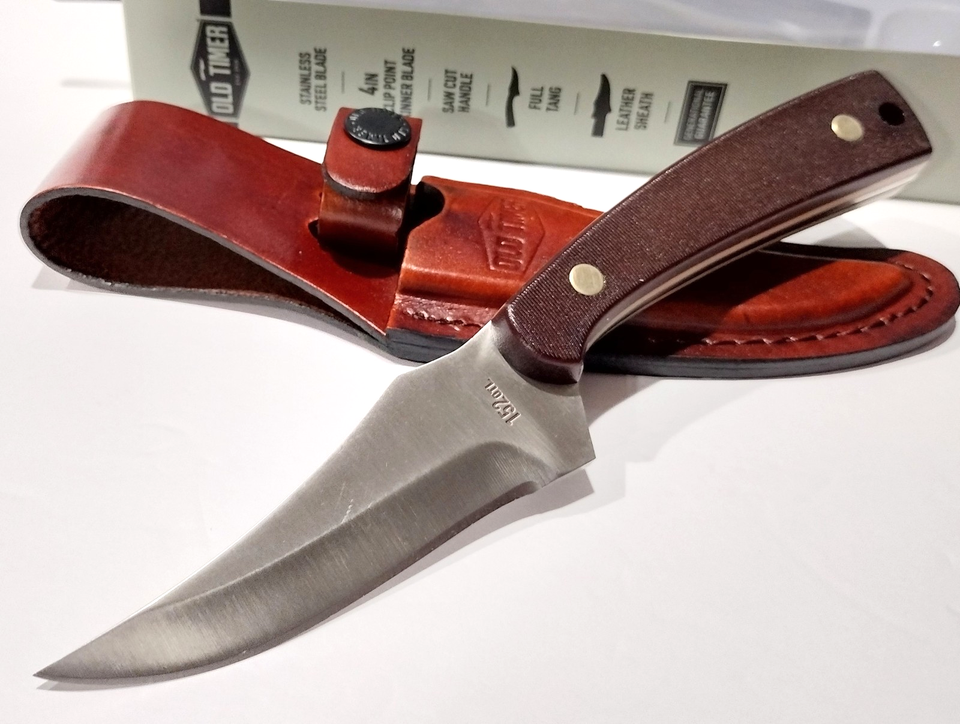 Schrade Old Timer Delrin Large Sharpfinger Upswept Hunting Skinning ...