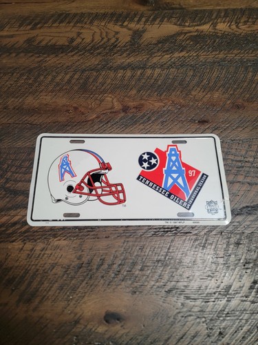 1997 Tennessee Oilers Inaugural Season Game Day License Plate, NOS ...