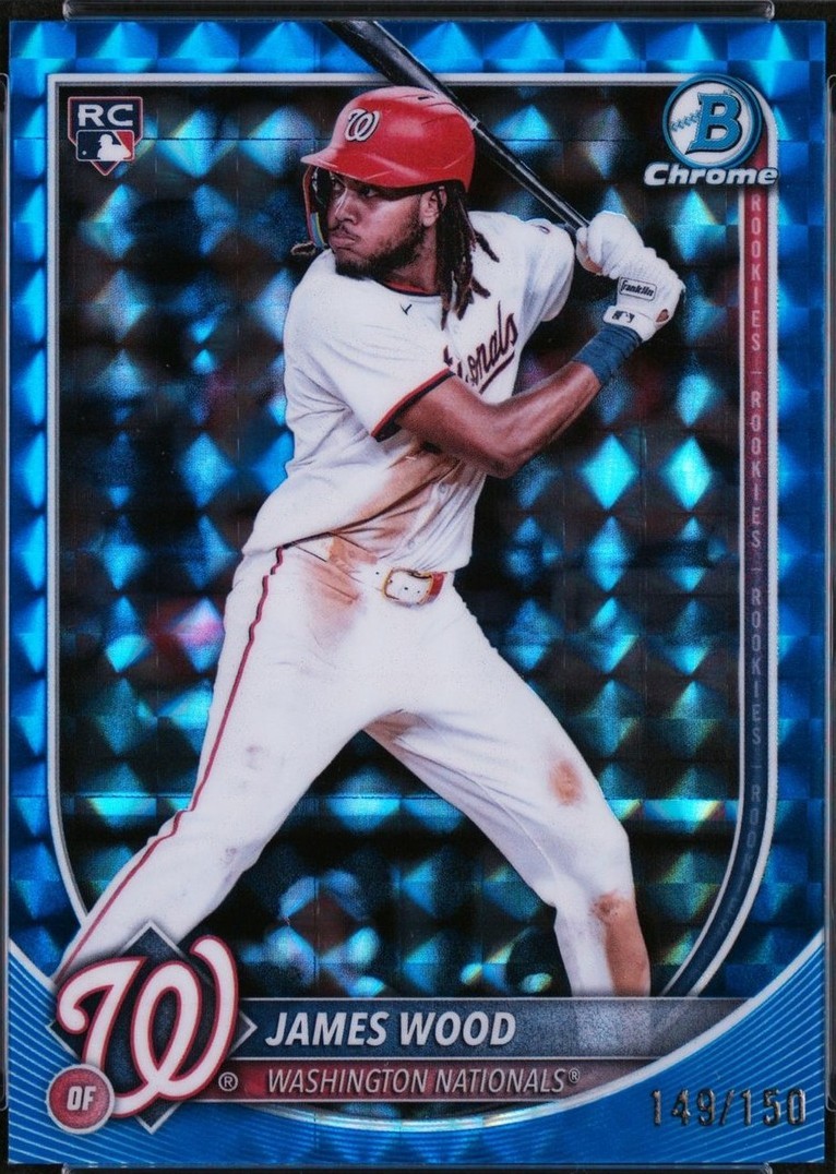 2025 Bowman Chrome - James Wood, James Wood #29 Blue Geometric ...