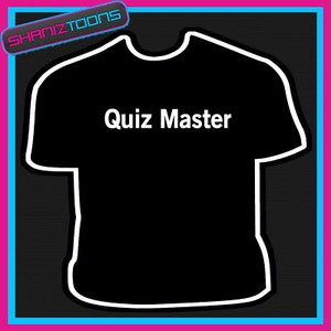QUIZ MASTER ADULTS MENS T SHIRT | eBay