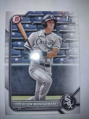 2022 Bowman Colson Montgomery 1st Bowman Rookie Card sp #BP-71 Chicago ...
