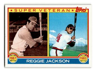 Reggie Jackson 1983 Topps Super Veteran #501 Oakland A's Mint | eBay