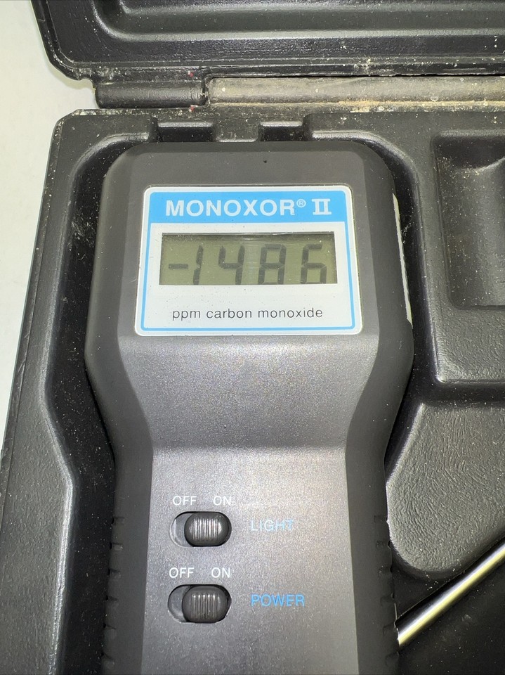 Bacharach Monoxor II Electronic Gas Analyzer CO Gas PPM Carbon Monoxide ...