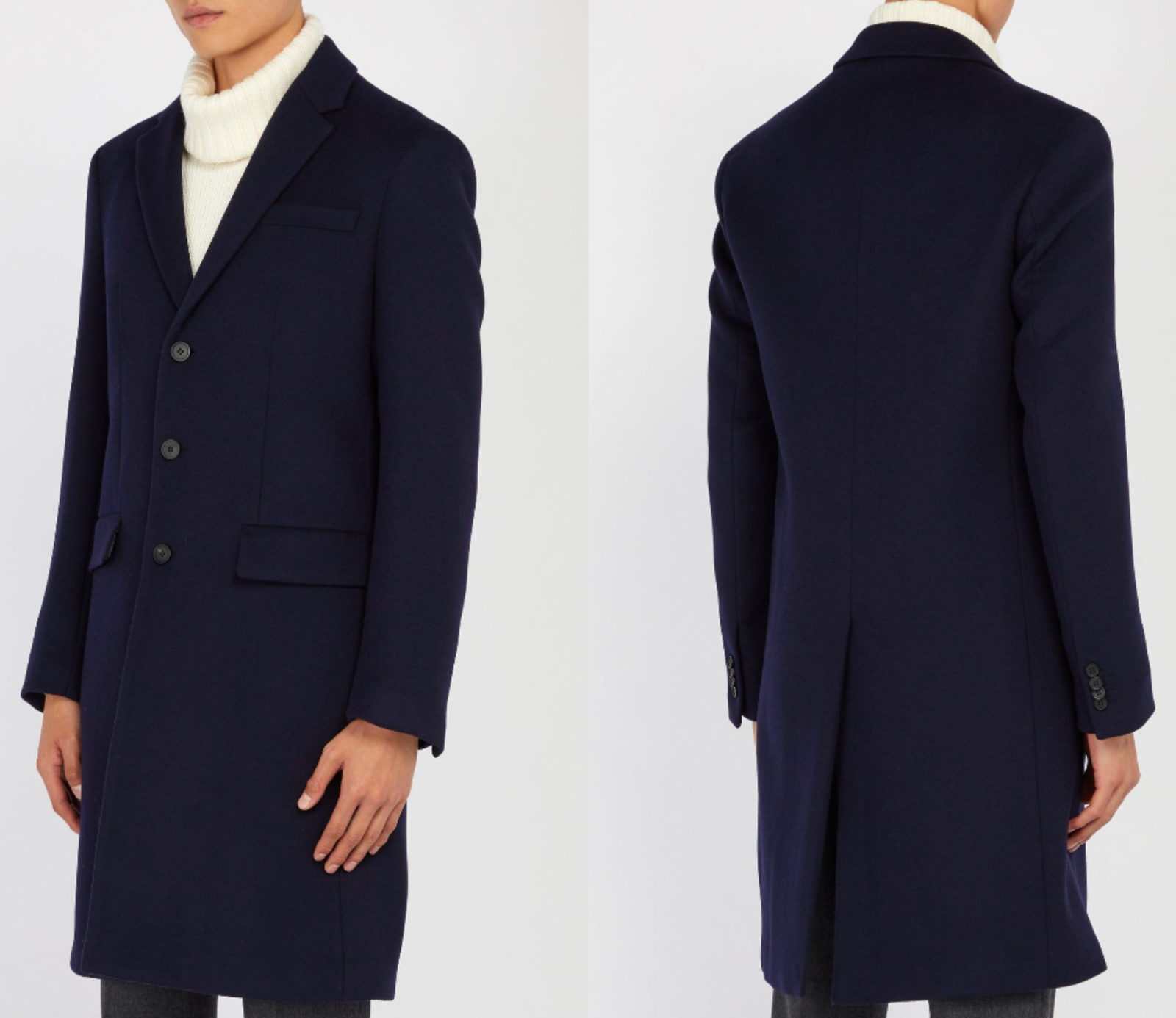 Joseph Men's London Wool Cashmere Overcoat Coat Jacket Parka S / 46 | eBay