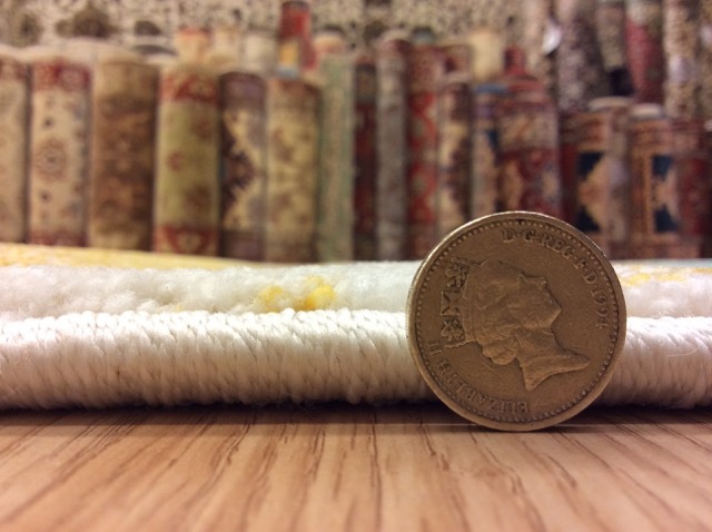 TRENDY Modern Contemporary CREAM BLUE Abstract Modern Rug Carpet ...