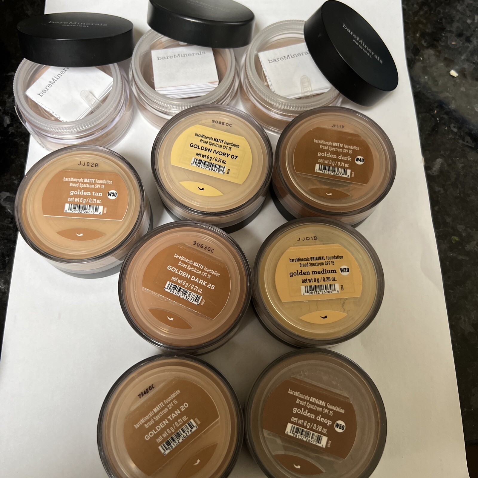 Bare Minerals Powder Foundation Broad Spectrum Original 8g choose Shade ...