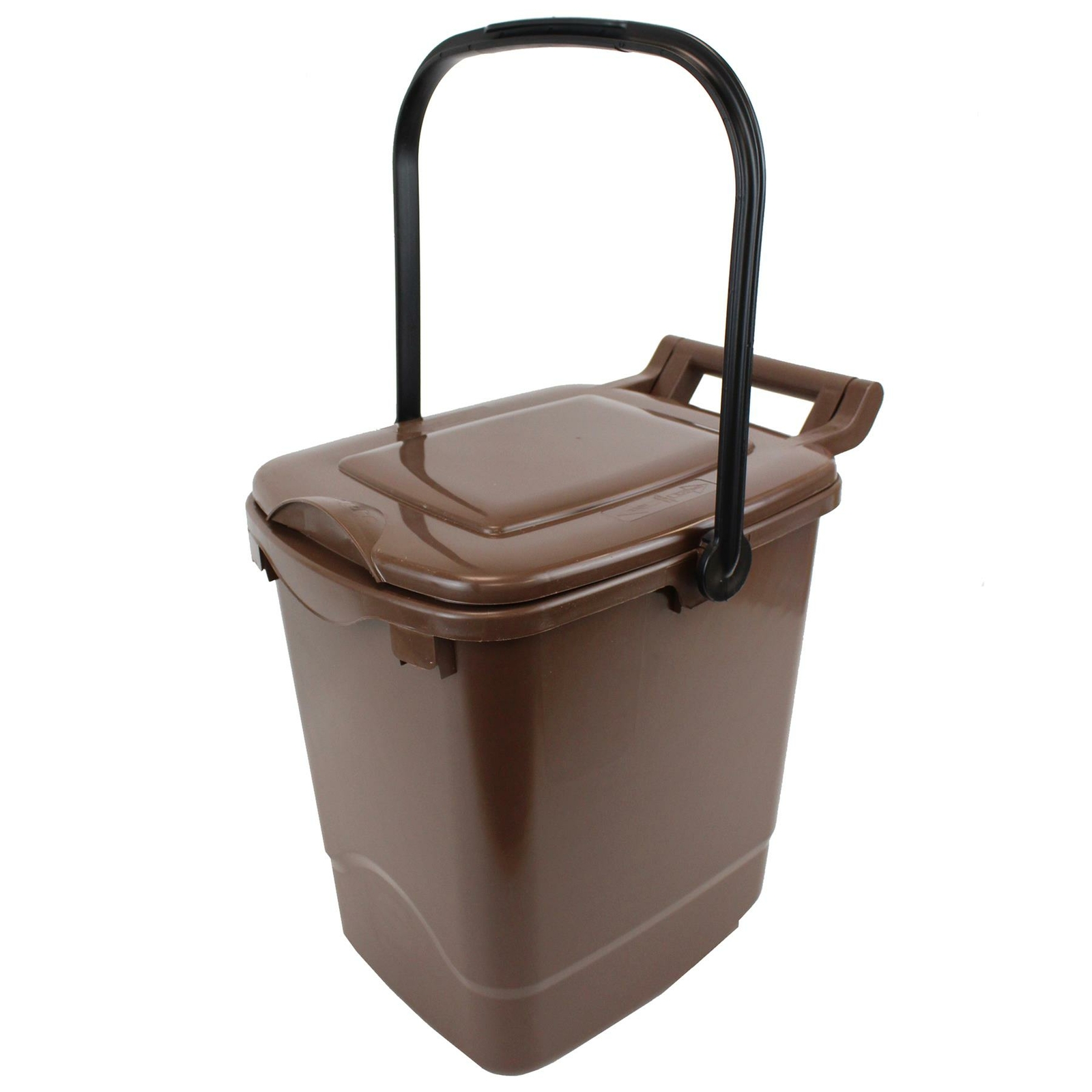 Brown 23 Litre Compost Caddy for Food Waste Recycling & 10x30L ...