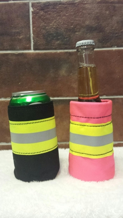 Pink Firefighter Bunker Gear Style Beer COOLER COOZIE COOLIE KOOZIE | eBay
