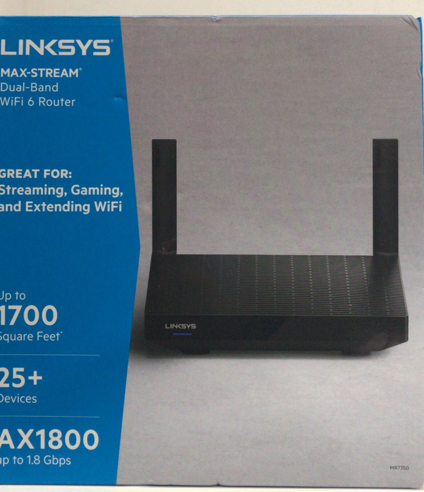 Linksys MR7350 Max-Stream Dual-Band Wi-Fi 6 Router AX1800 open box (A1 ...