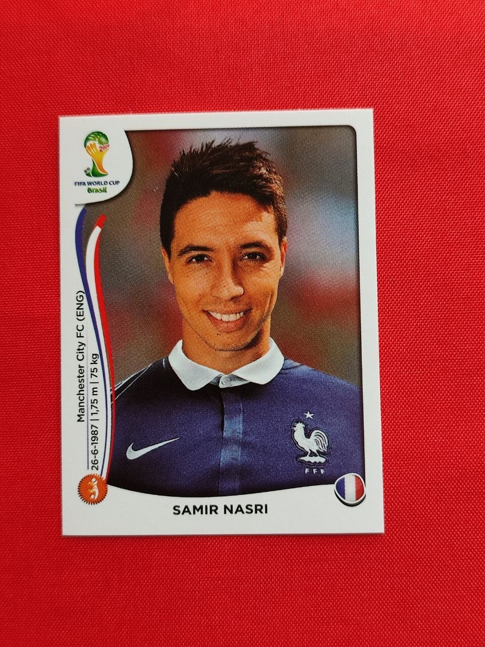 Figurina New Sticker Panini Brasile 2014 Brasil #388 Samir Nasri ...