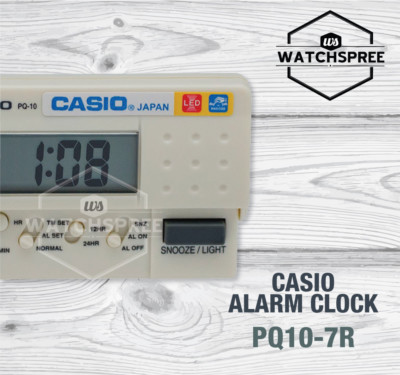 Casio Alarm Clock PQ10-7R | eBay