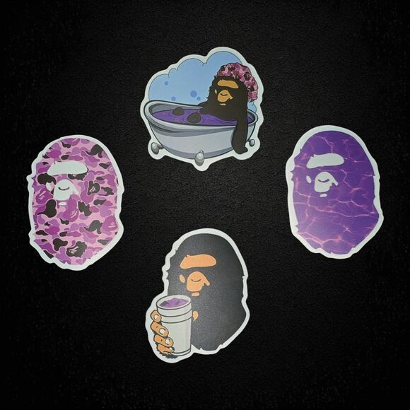 Bape Purple Stickers