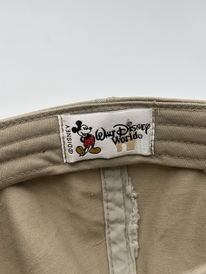 Disney Hat Mickey Mouse Y2K Beige Walt Disney World Vtg Embroidered Cap ...