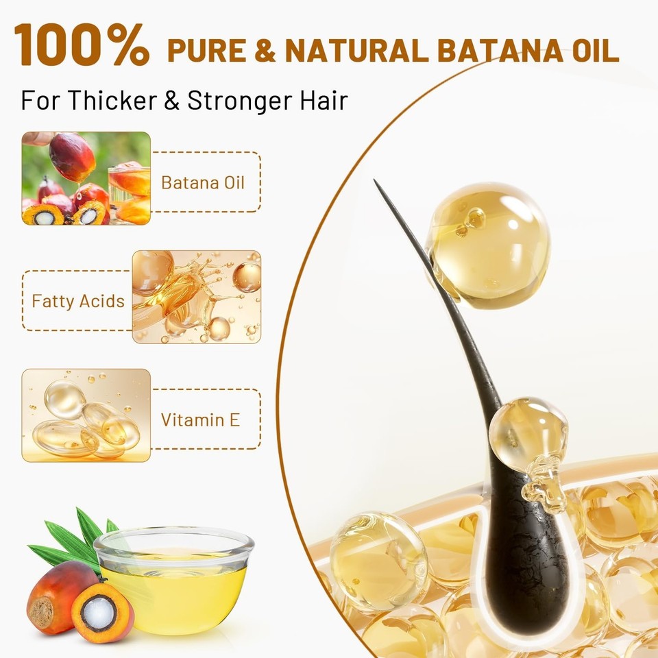 Azure Batana Oil for Hair Growth, Azure Batana Oil, Batana Oil,100% ...