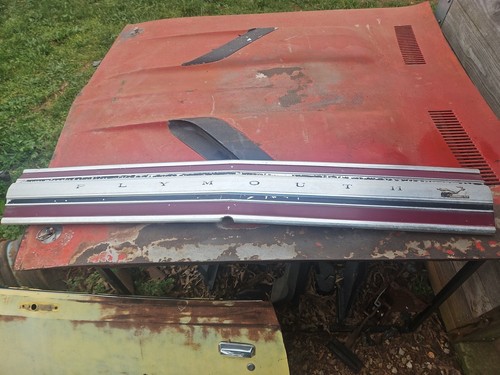 1968 Plymouth Road Runner Trunk Finish Panel Mopar B-Body Used | eBay