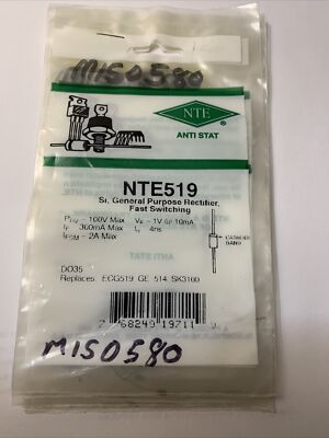 NTE519 - Si, General Purpose Rectifier, Fast Switching | eBay