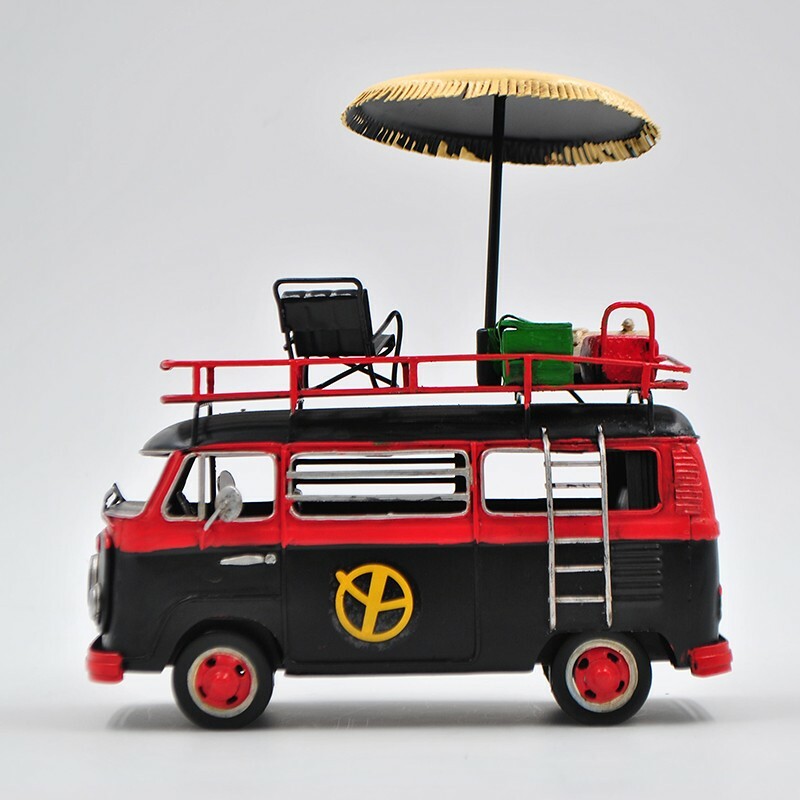 Groovy Peace Bus Decorative Antique Style Collectible Sculpture ...