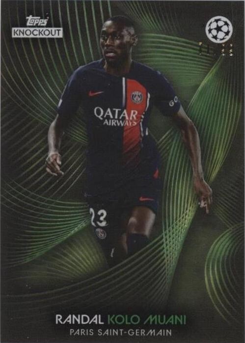 2023-24 Topps UCL Knockout - Randal Kolo Muani Green /99 for sale ...