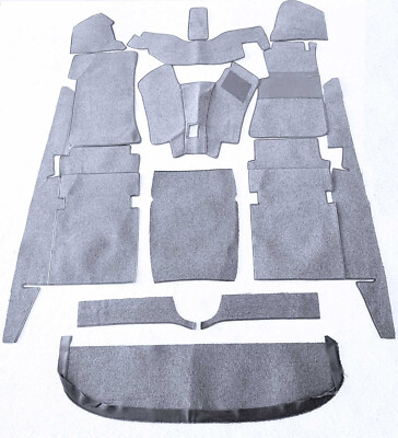 Grey loop carpet set for Mercedes W108 RHD S-class 1965-1969 250S 250SE ...