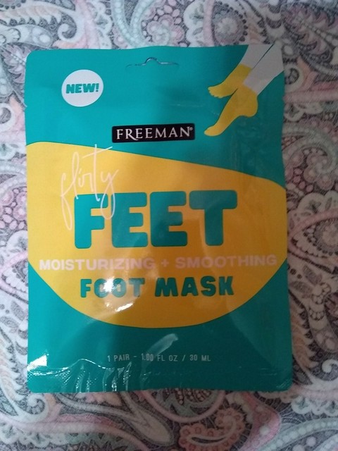 FREEMAN FLIRTY FEET FOOT MASK 1 PAIR MOISTURIZING SMOOTHING SOFTEN DRY ...