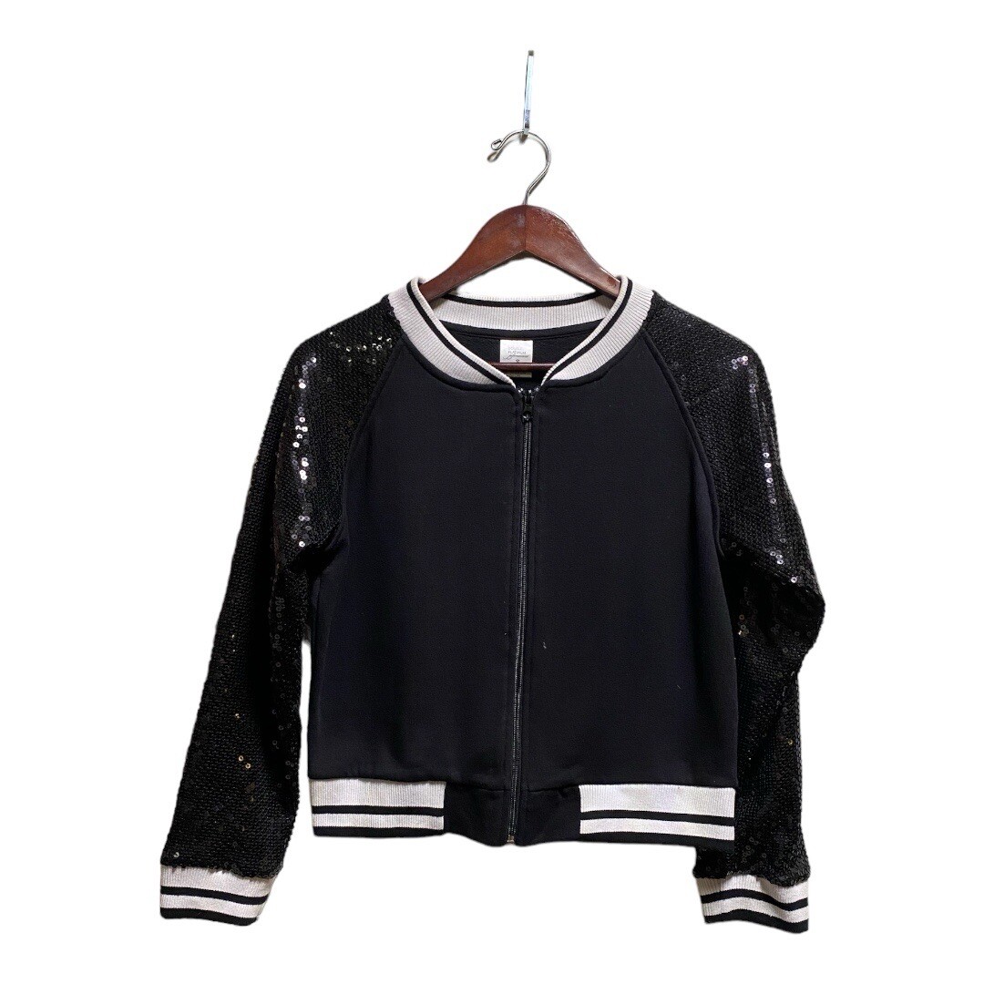 Double Platinum Sequin Varsity Jacket Black Small Dan… - Gem