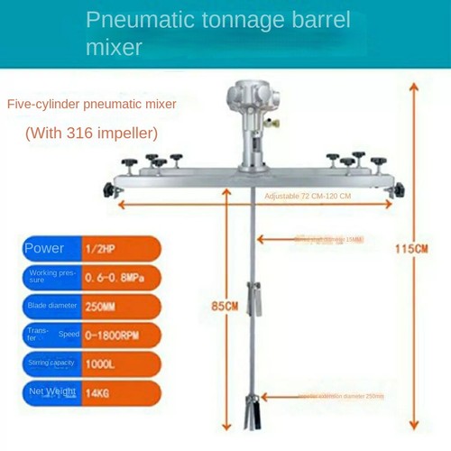 Small Mixer Pneumatic Mixer Liquid Glue Paint Mixing Machine Mixer Tool ...