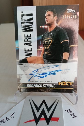 2021 Topps WWE NXT RODERICK STRONG WE ARE NXT AUTO #022/250 Undisputed ...