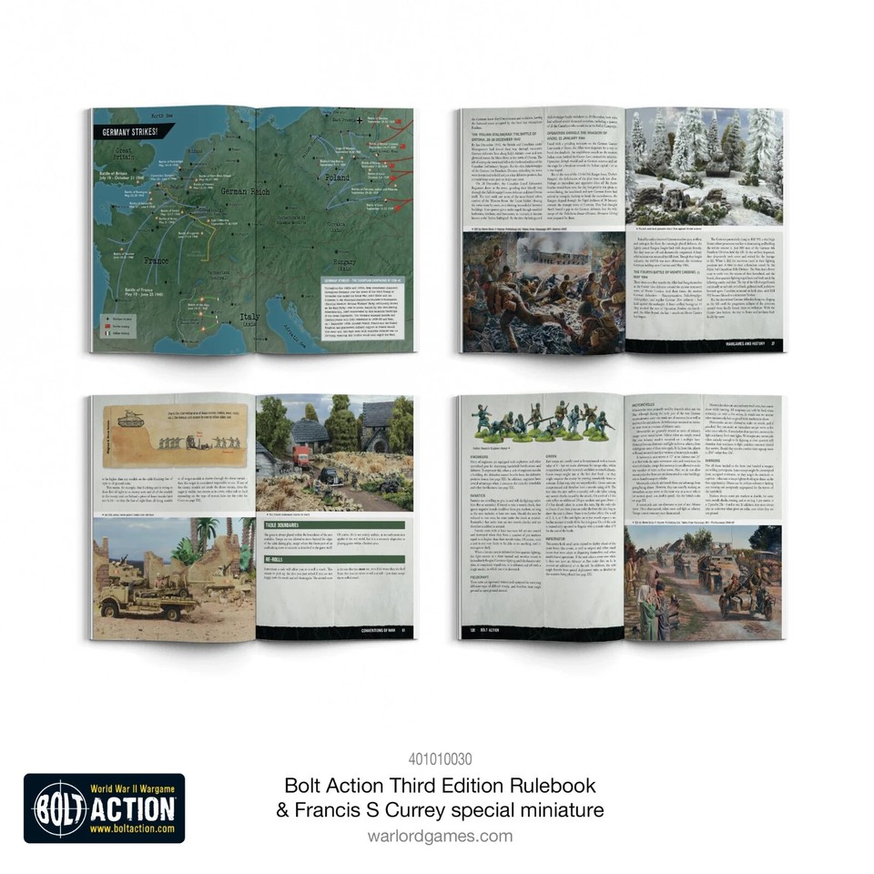 Bolt Action 3rd Edition Rule Book New 2024 Soft Cover Paperback A5 size ...